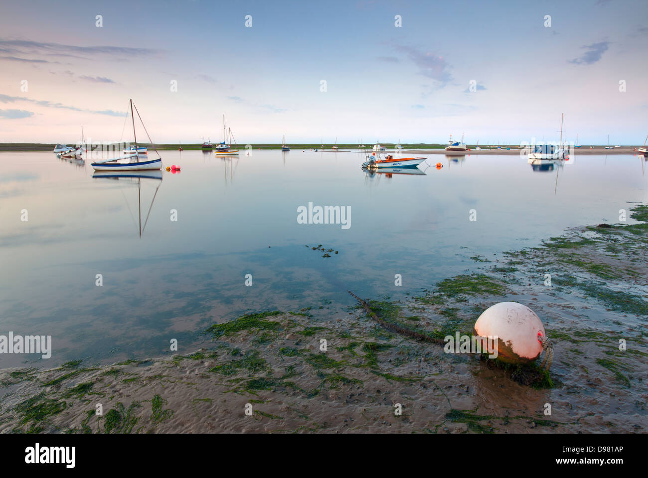 Morston quay at dusk on the North Norfolk Coast Stock Photo - Alamy