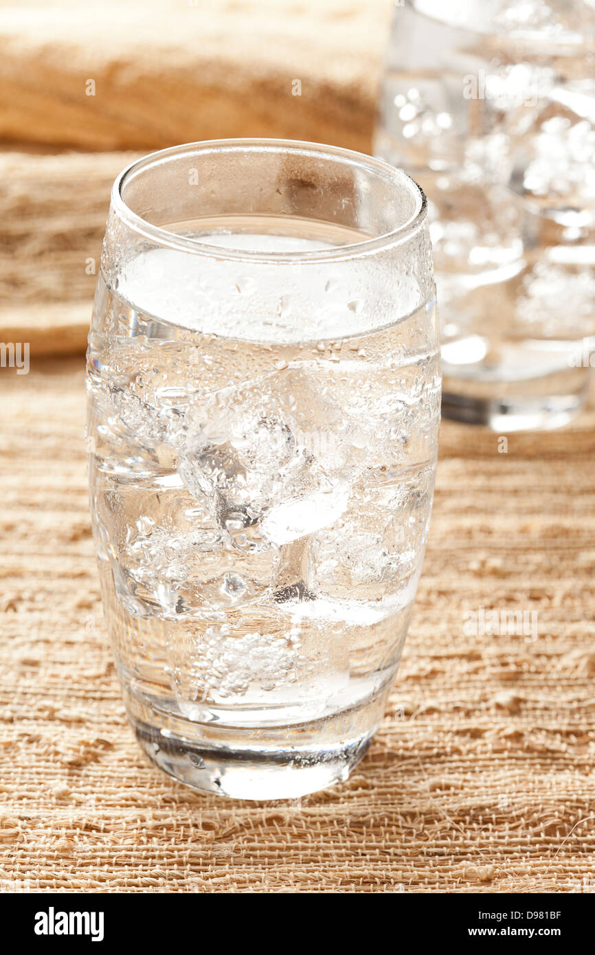 Fresh Clear Water in a glass against a background Stock Photo - Alamy