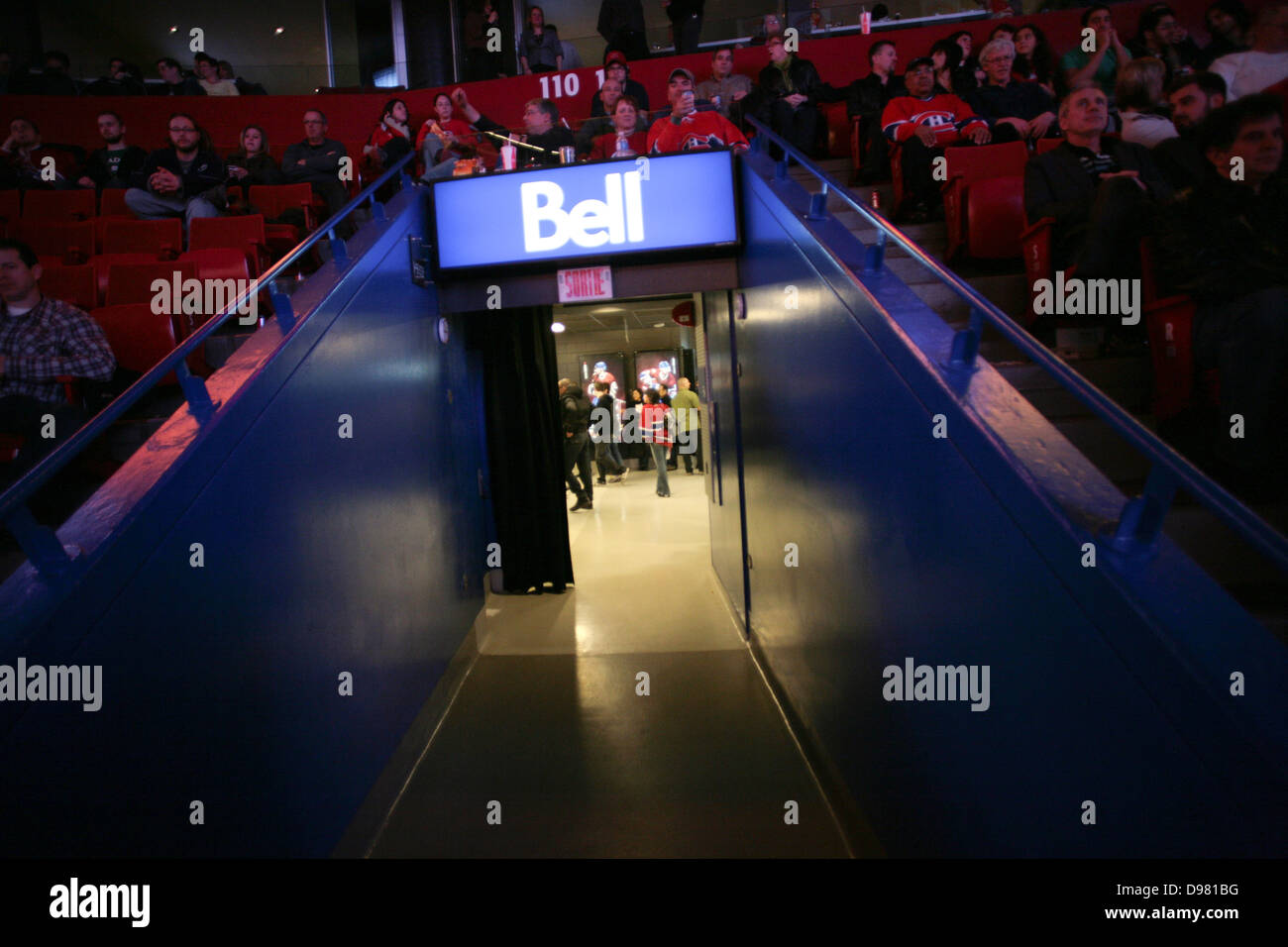 Intermission at a Montreal Canadiens Hockey game inside the Bell Centre ...
