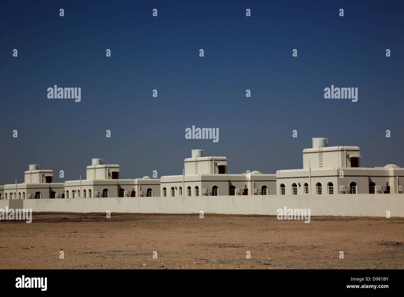 New building settlements, built by the state Oman for the resettlement ...