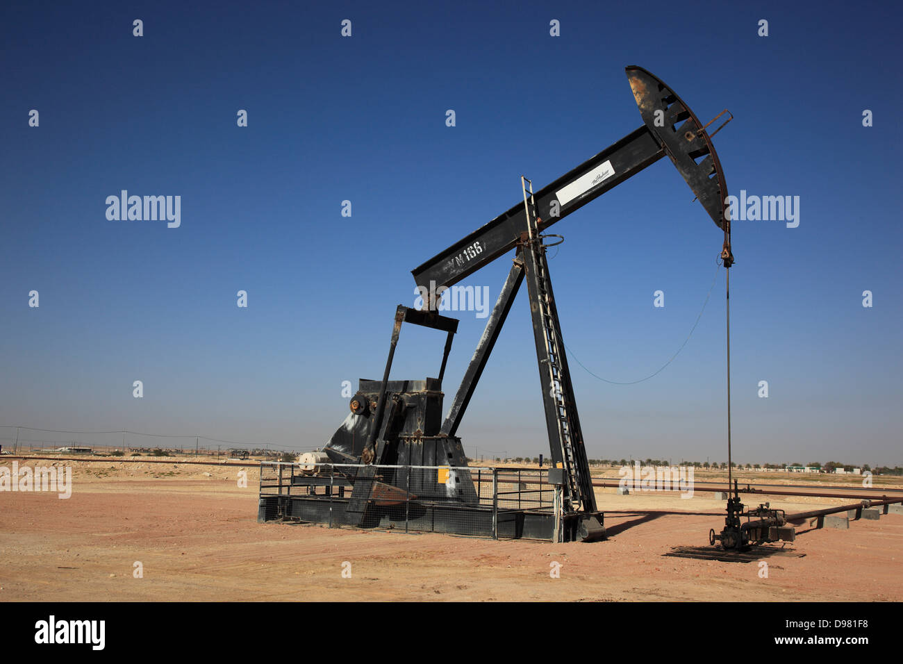 Oil pump with Marmul, Oman Stock Photo - Alamy