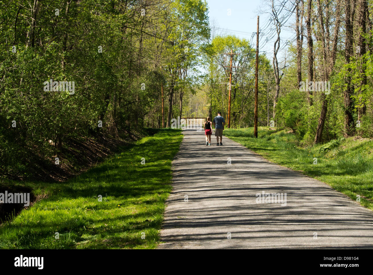 Walking on path Stock Photo - Alamy
