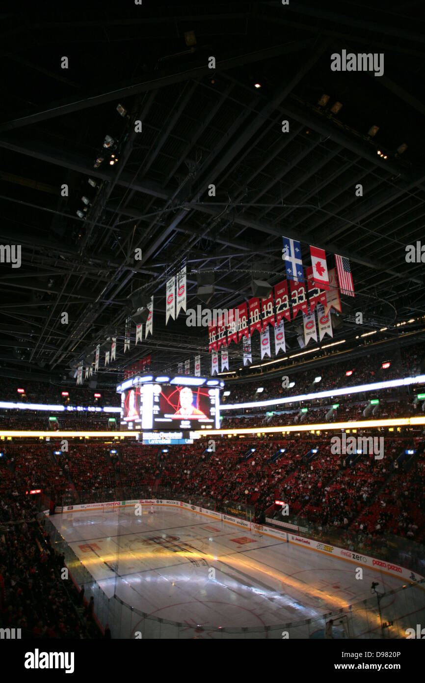 Intermission at a Montreal Canadiens Hockey game inside the Bell Centre ...