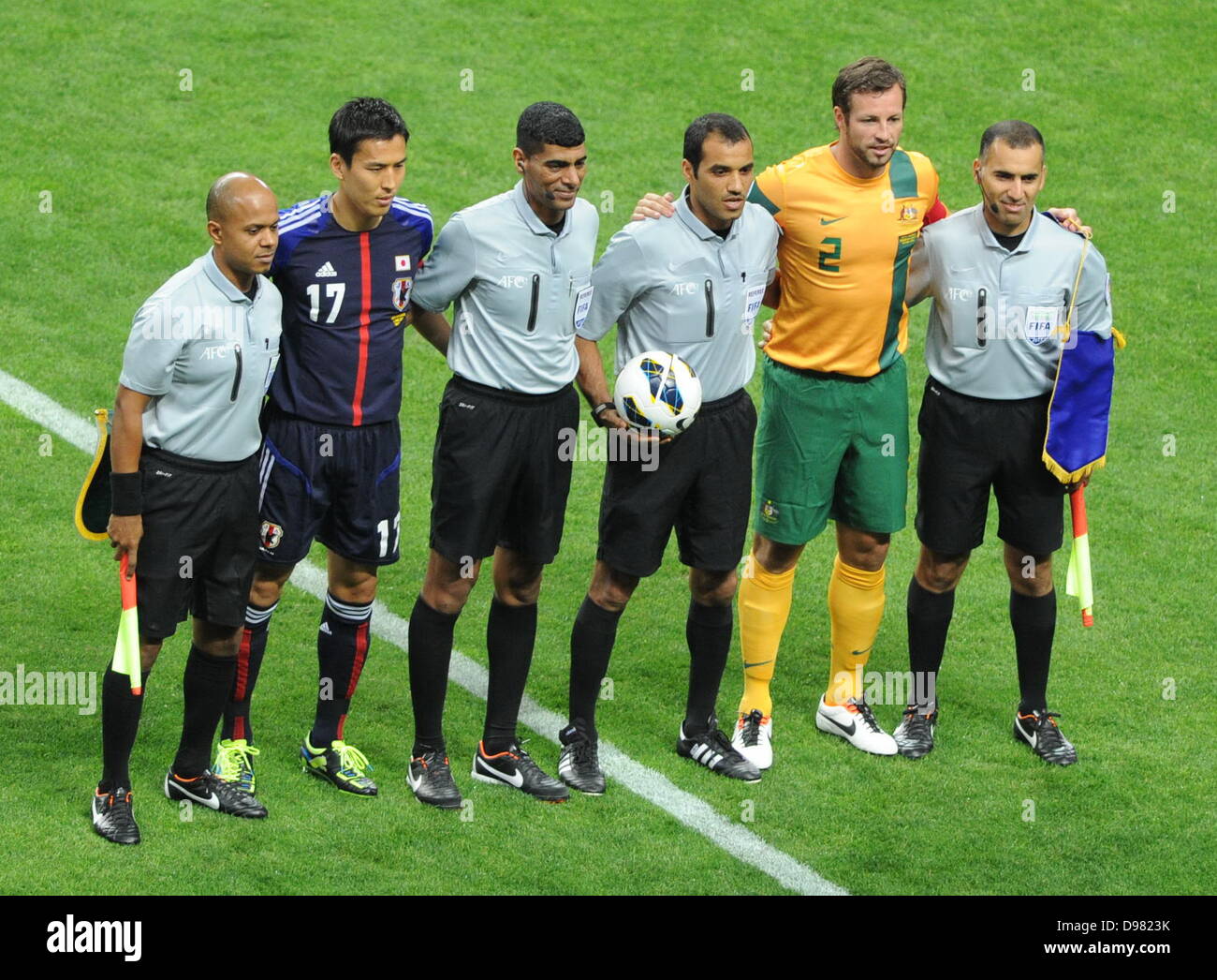 Makoto Hasebe (AUS), Lucas Neill (AUS), JUNE 4, 2013 - Football ...