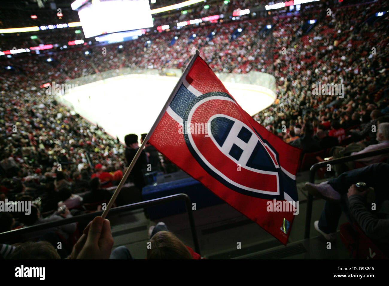 A Montreal Canadiens Hockey game inside the Bell Centre Stock Photo - Alamy