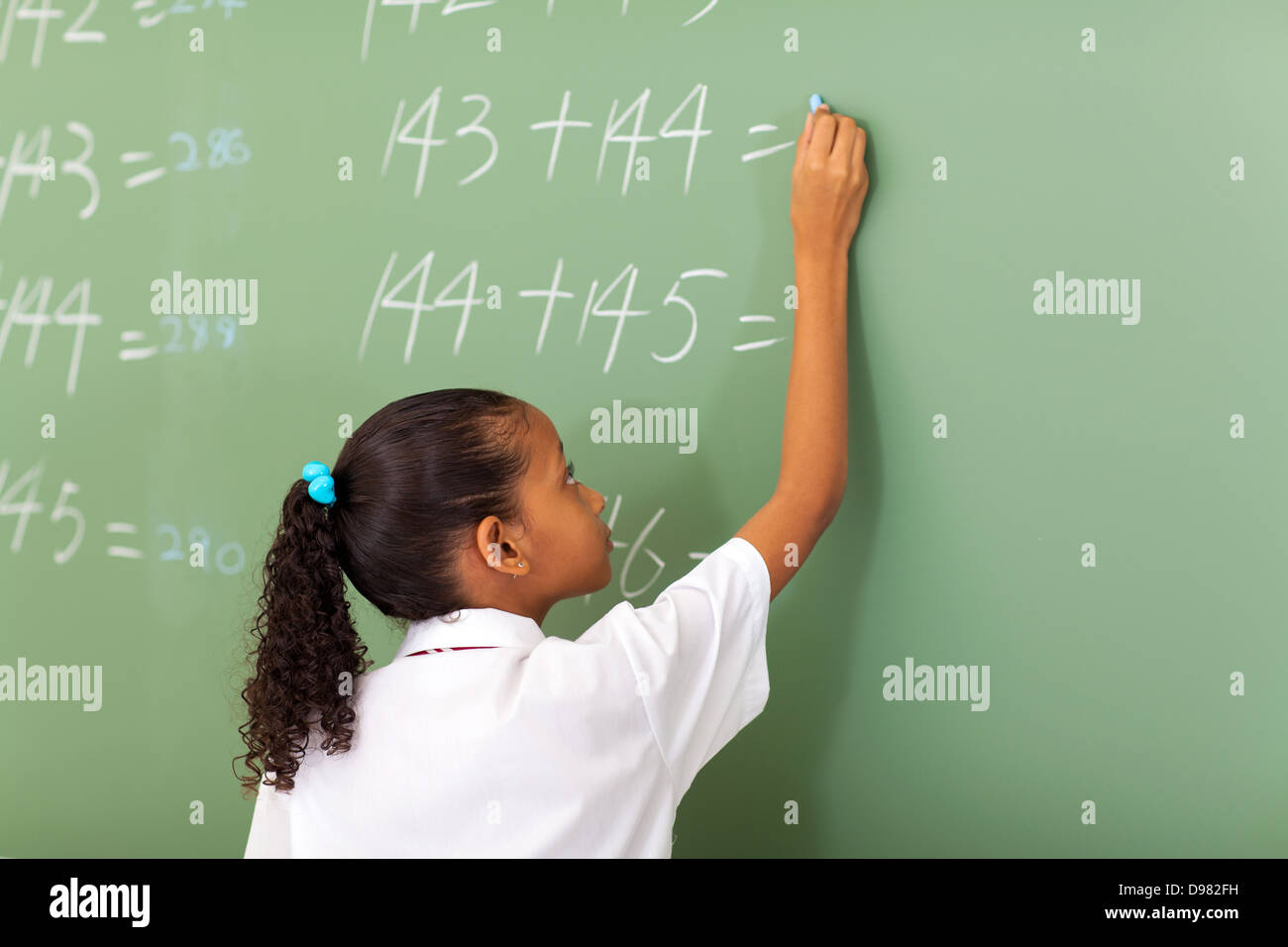 Mathematics maths portrait primary uniform school hi-res stock ...