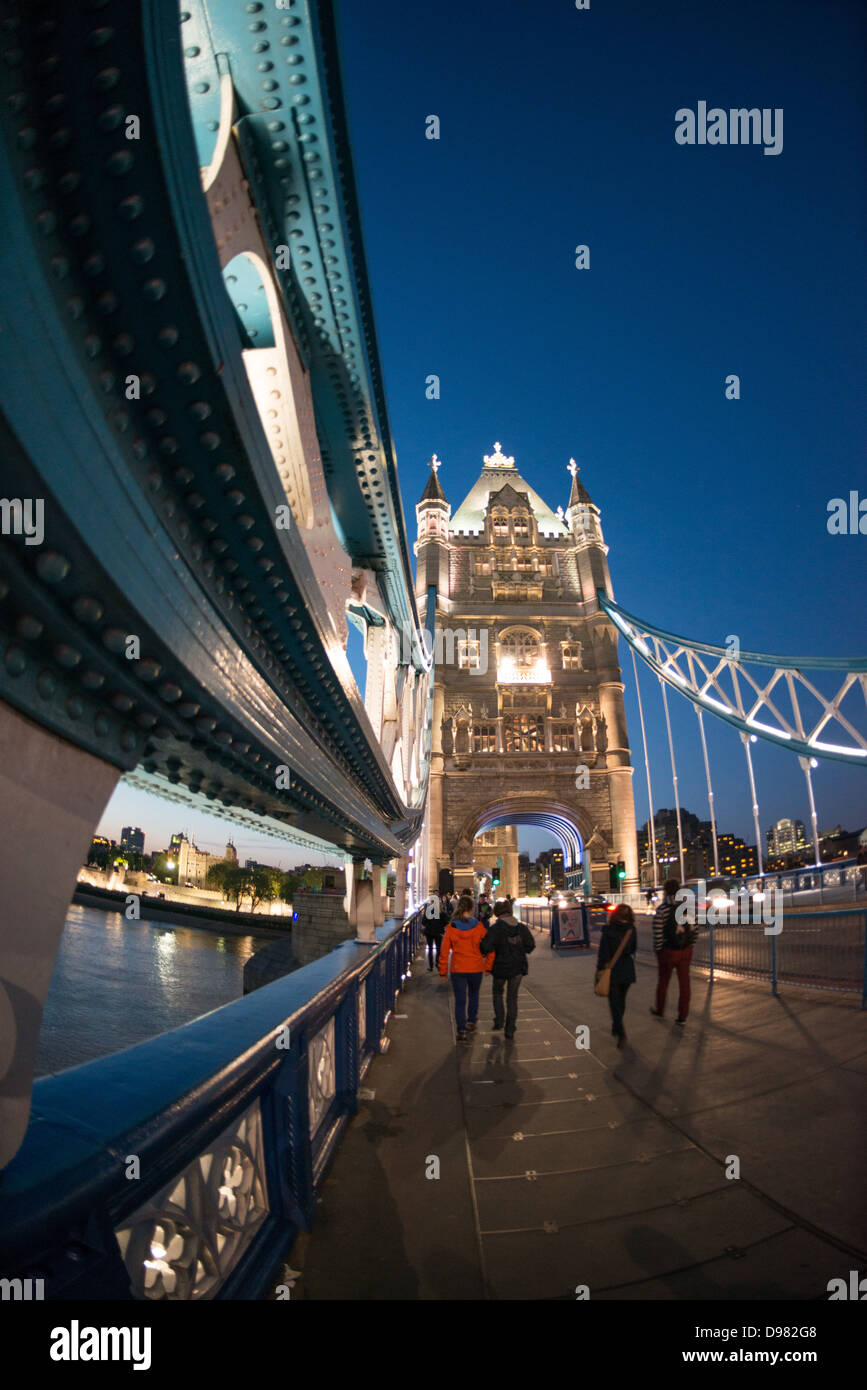 Tower Bridge Pedestrian Walkway London England // LONDON, United ...