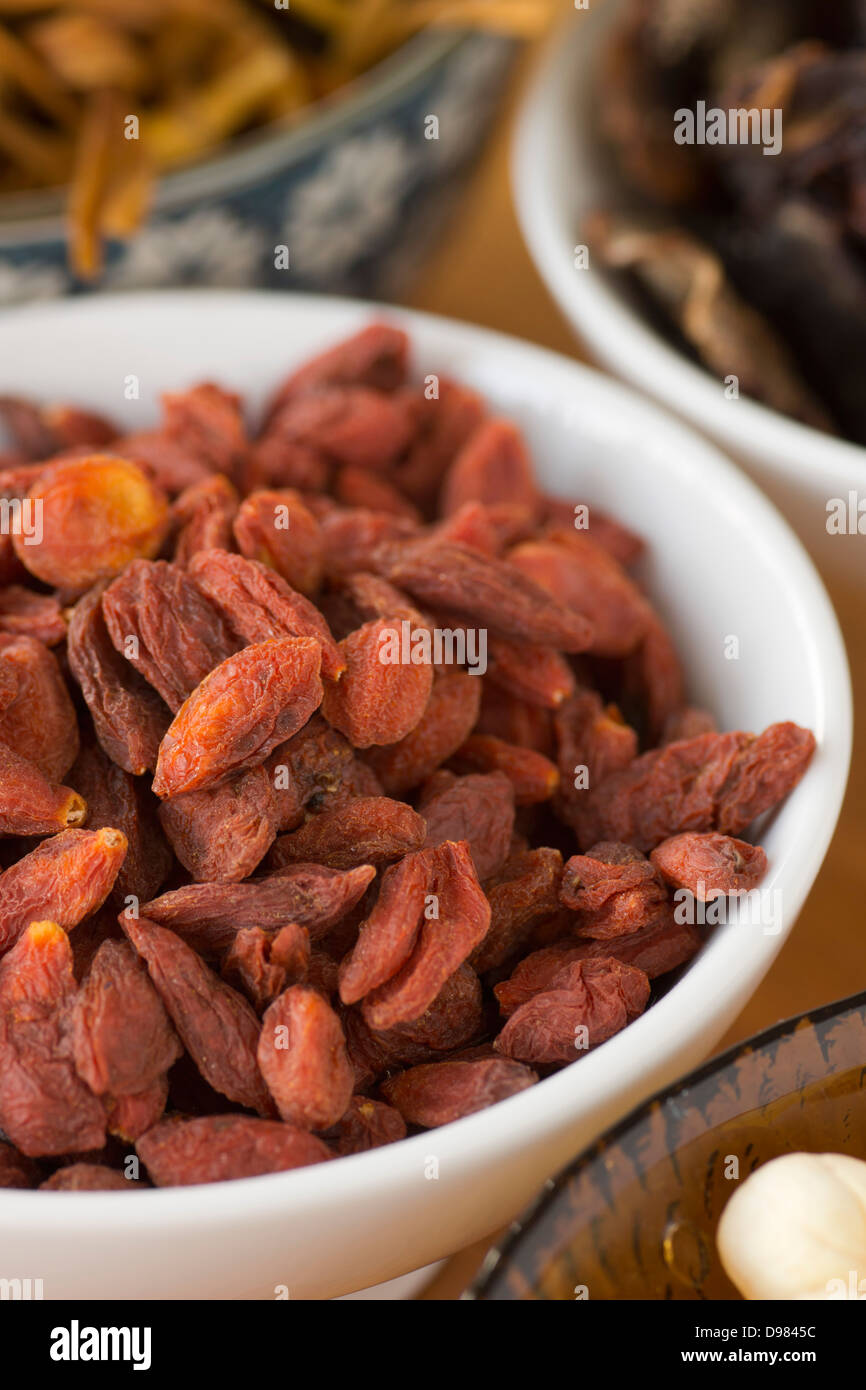 Wolfberries, Wolf Berries or Kei Chi Stock Photo - Alamy