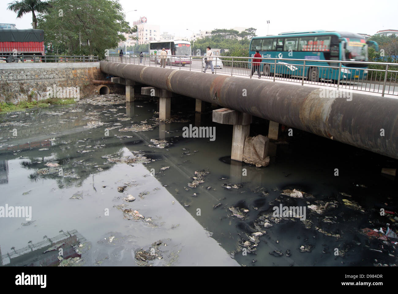 Xixiang river sludge in Shenzhen, China Stock Photo - Alamy