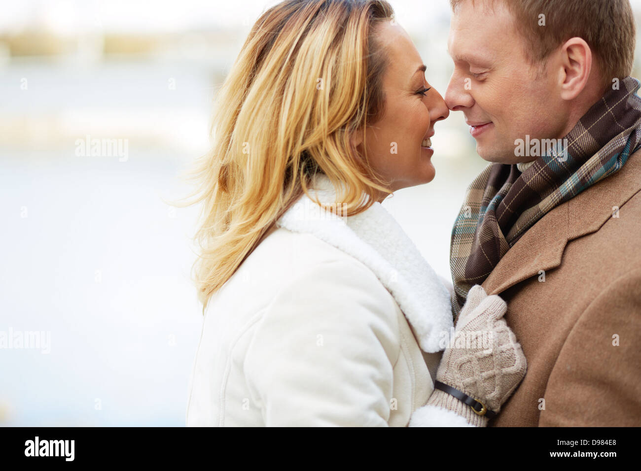 Portrait of happy and affectionate couple Stock Photo - Alamy