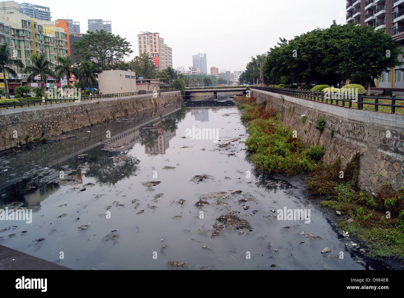 Xixiang river sludge in Shenzhen, China Stock Photo - Alamy