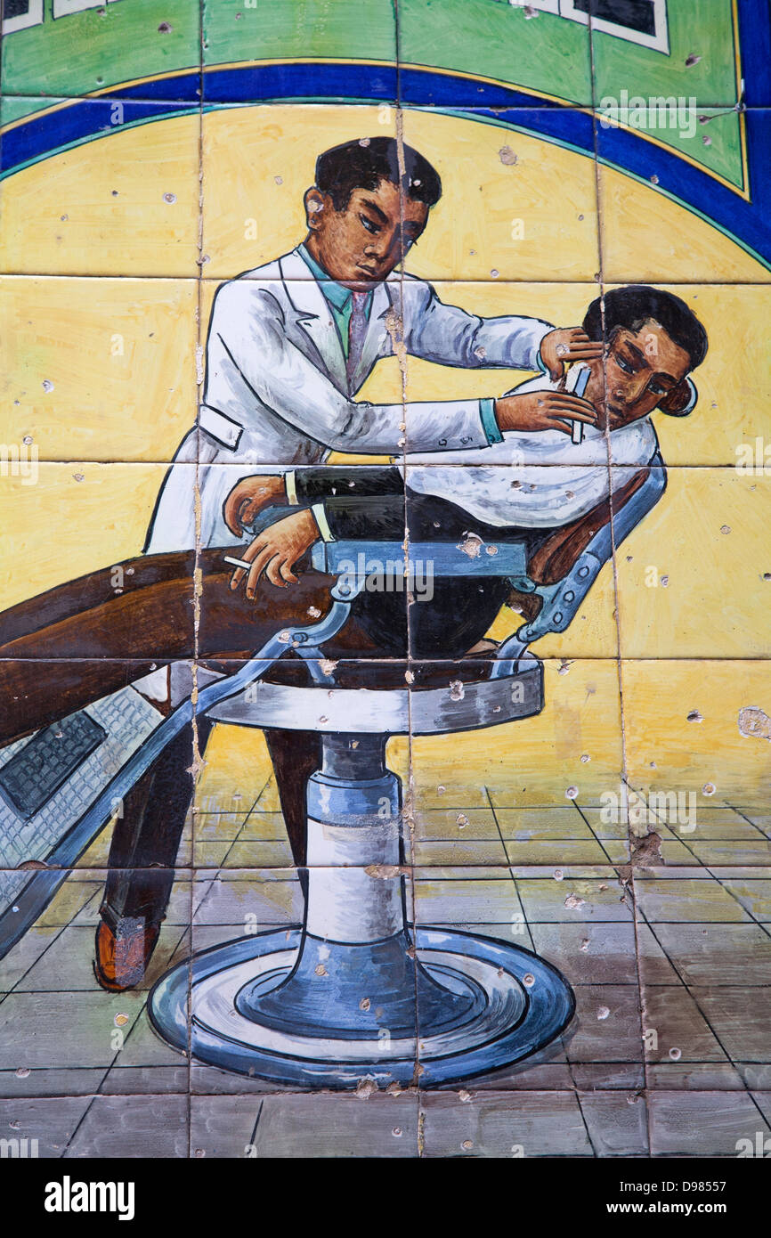 Barber shop tiles hi-res stock photography and images - Alamy