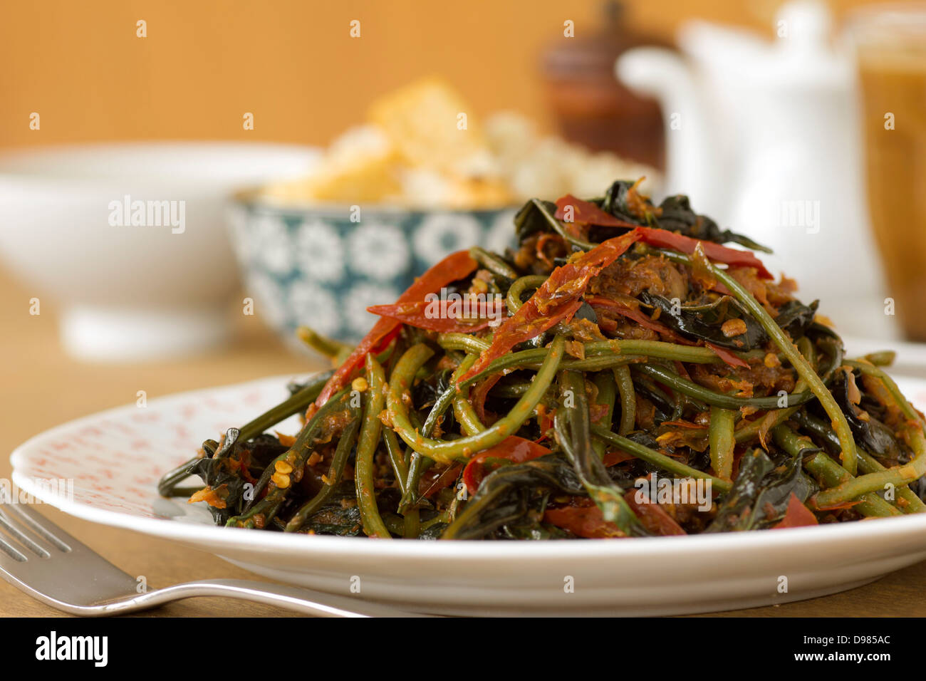 Pucuk Ubi Balachan Stock Photo - Alamy