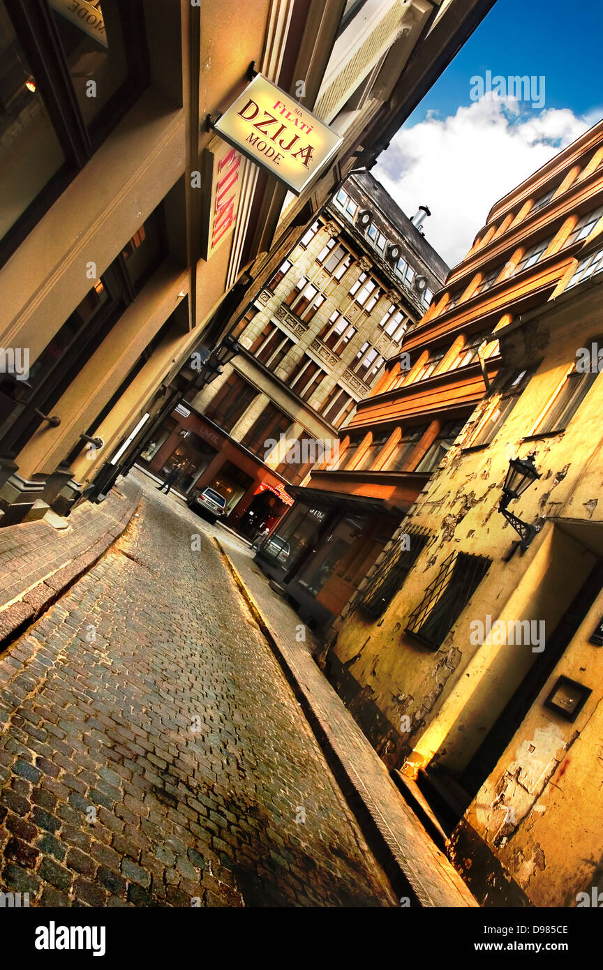 a street of riga Stock Photo - Alamy