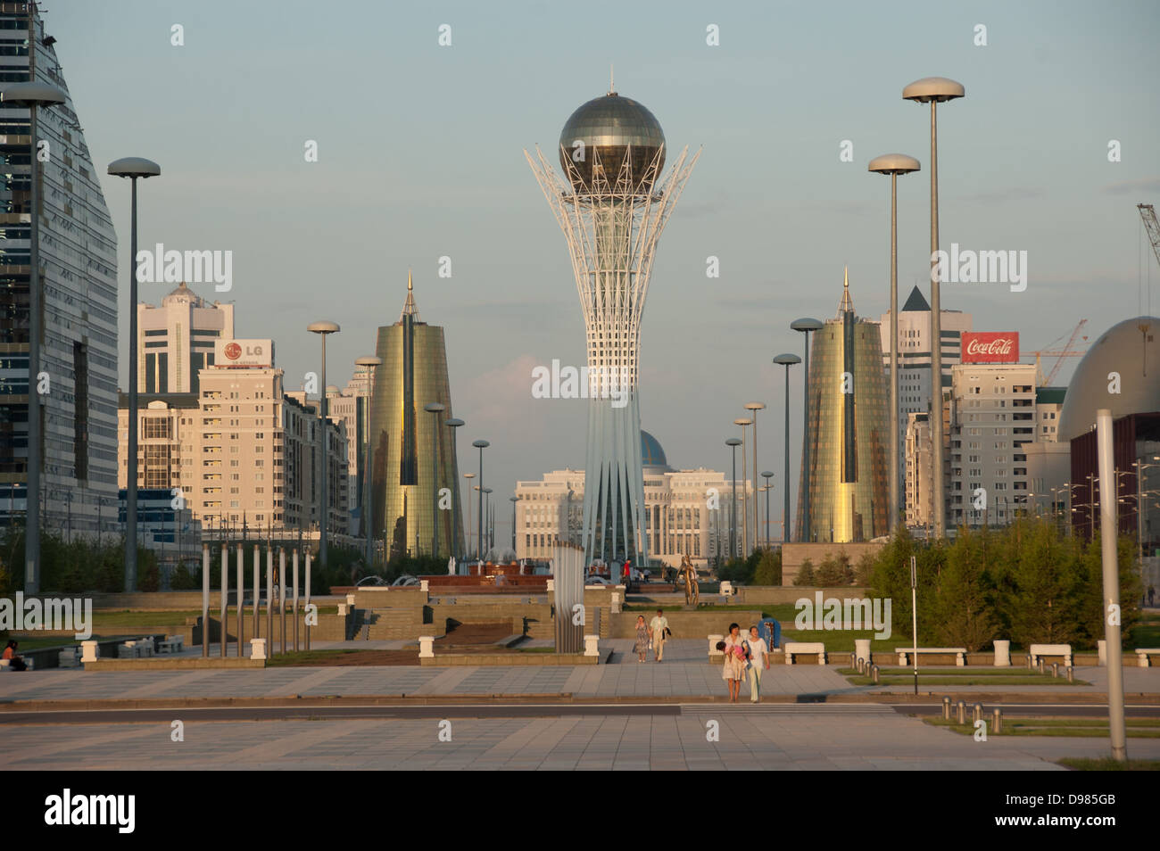 view of Bayterek Stock Photo - Alamy