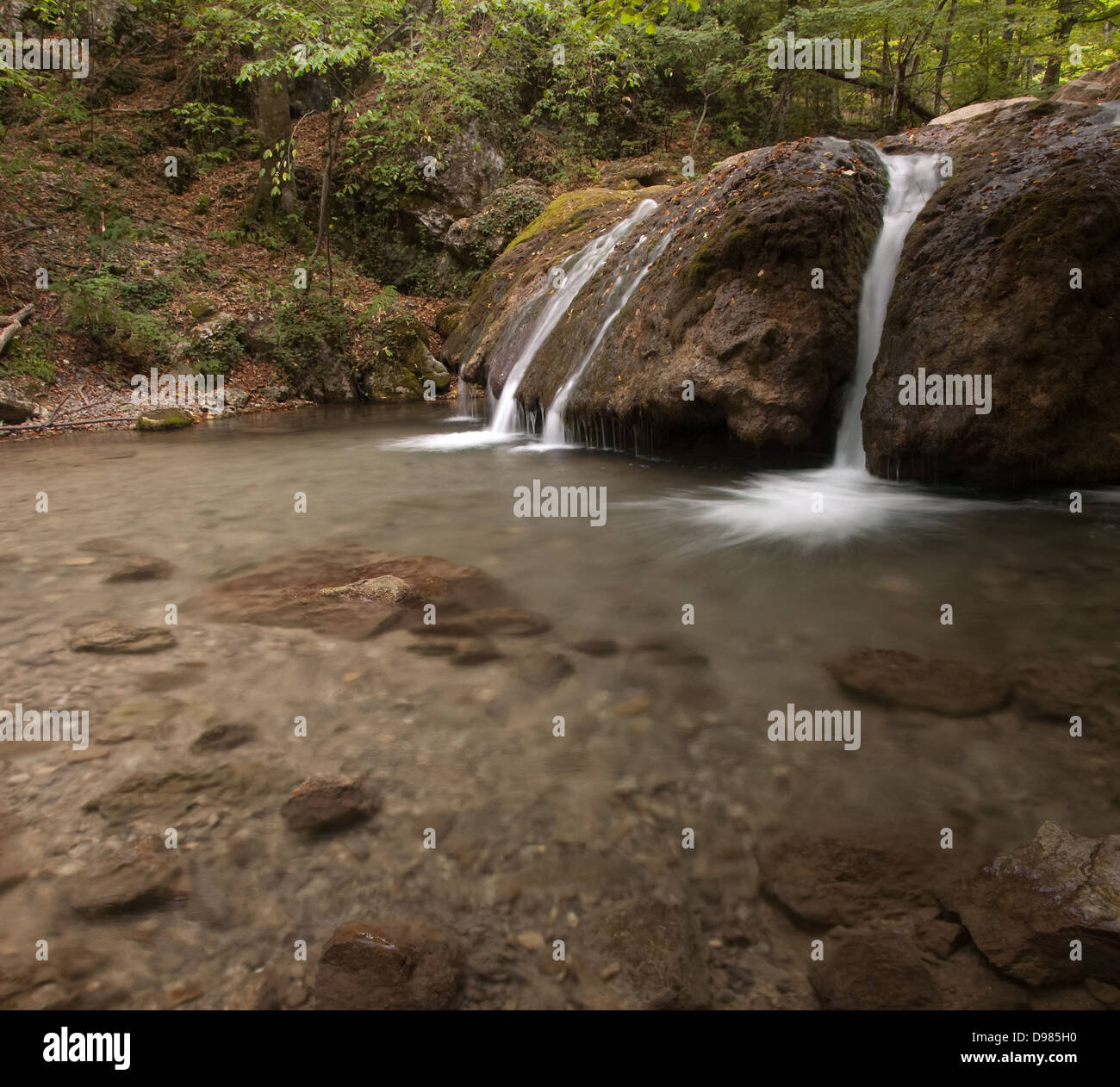 a waterfall on the jur-jur river in crymea, ukraine Stock Photo - Alamy