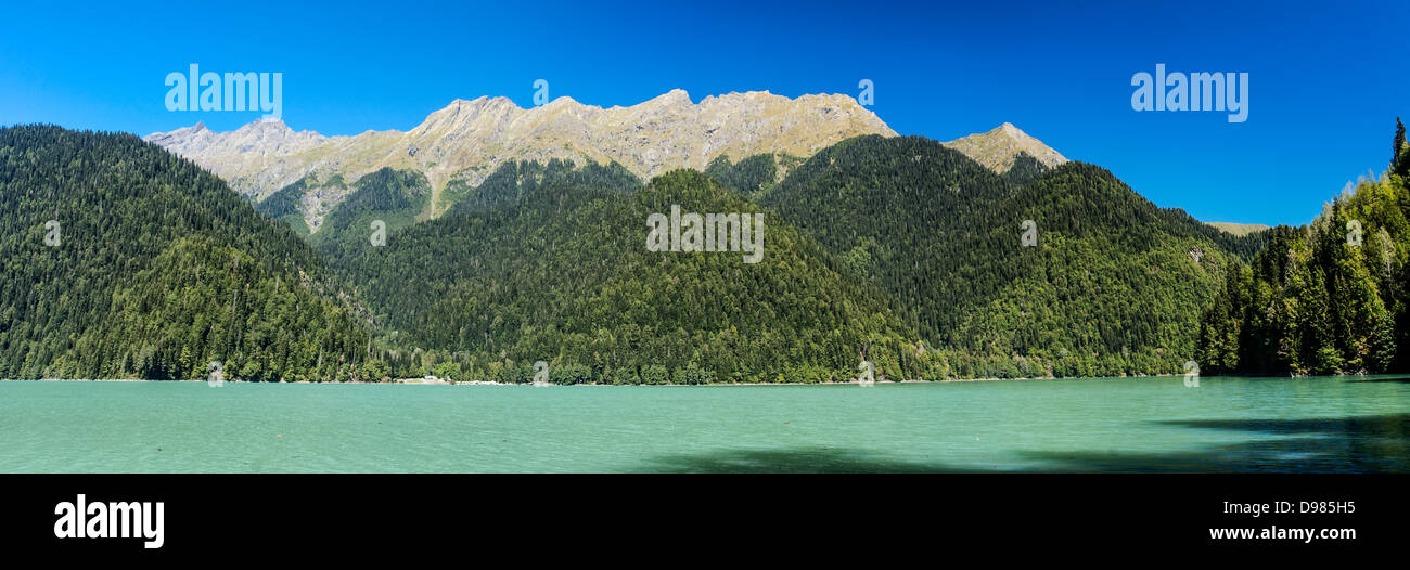 the ritsa lake in abkhazia Stock Photo - Alamy