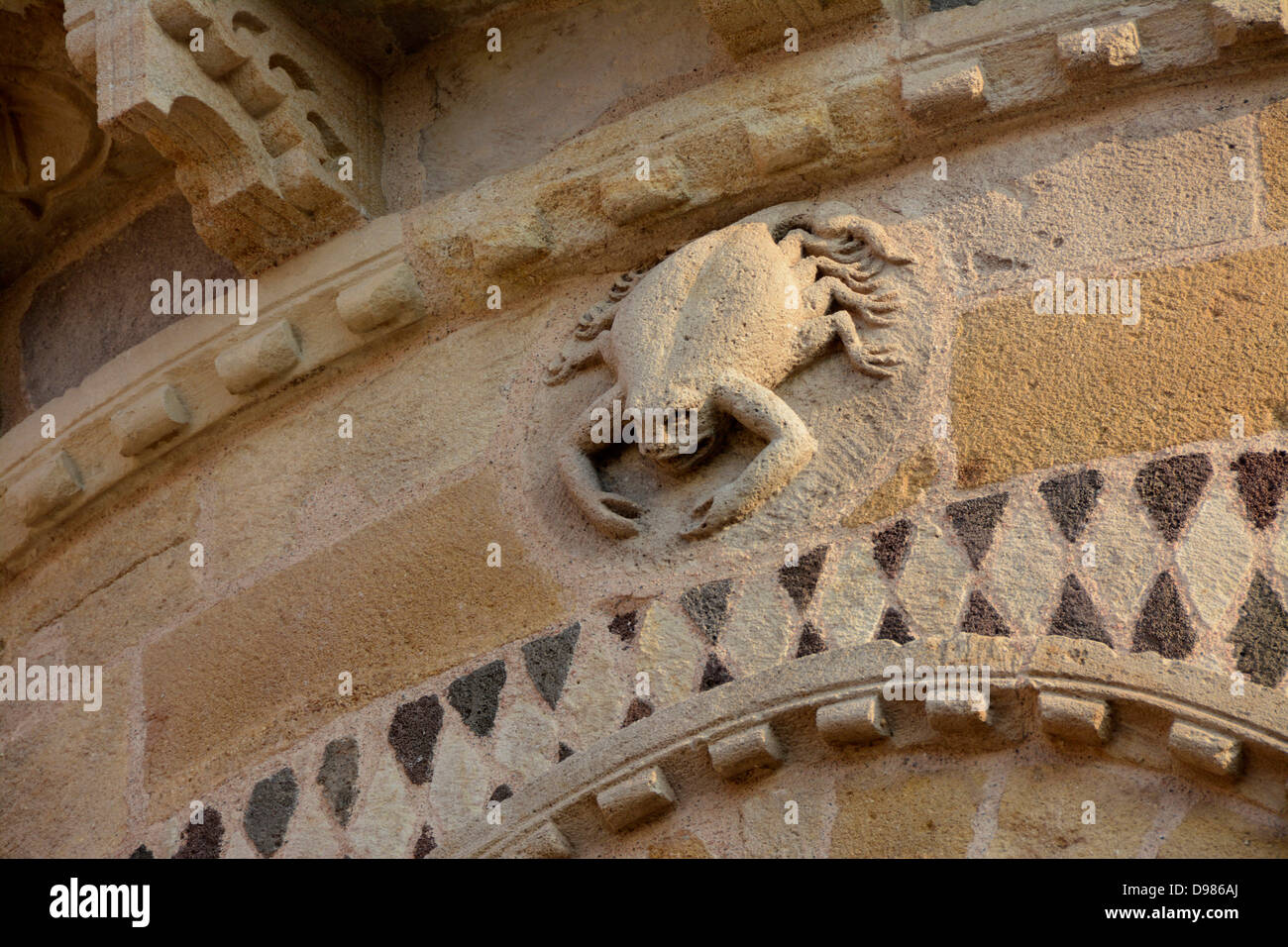 Zodiac sign, Roman church of Saint-Austremoine d'Issoire, Issoire ...