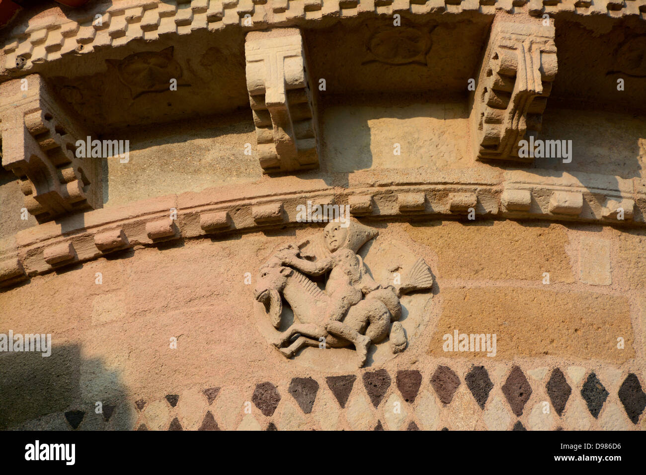 Zodiac sign, Roman church of Saint-Austremoine d'Issoire, Issoire ...