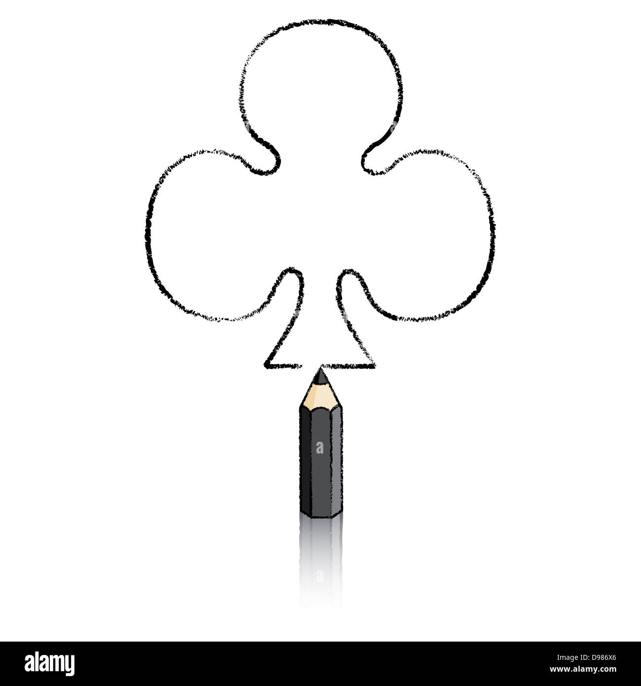 Suit of clubs Cut Out Stock Images & Pictures - Alamy