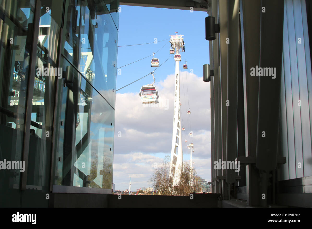 Emirates Air Line Cable Car Stock Photo - Alamy
