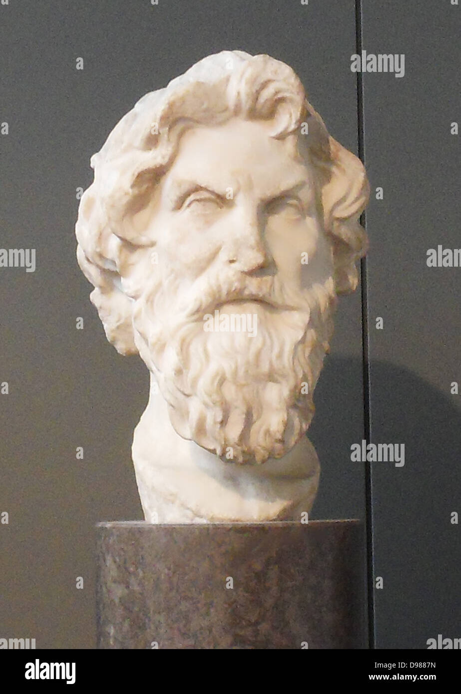 greek bust of Socrates (469-399 BC) is considered to be the ...