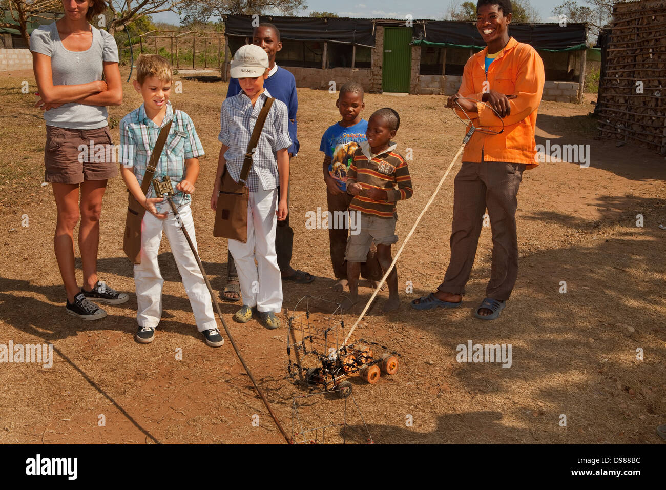 Children kids africa tourist hi-res stock photography and images - Alamy