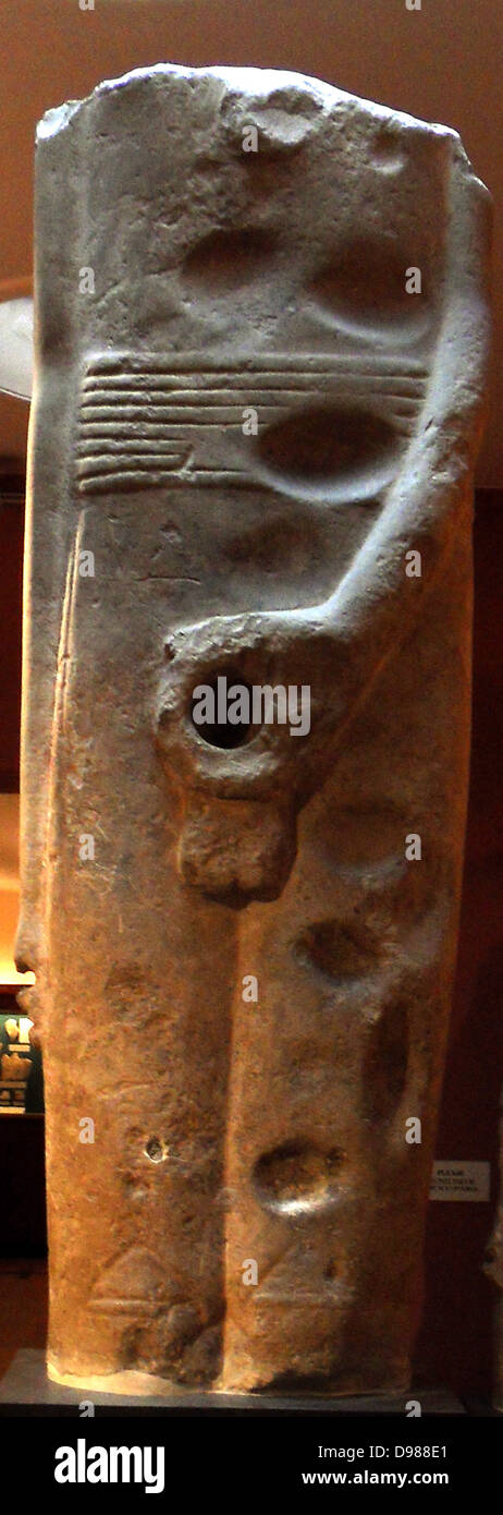 Koptos sculpture. Predynastic statue of Min a ferrtility god of pre ...