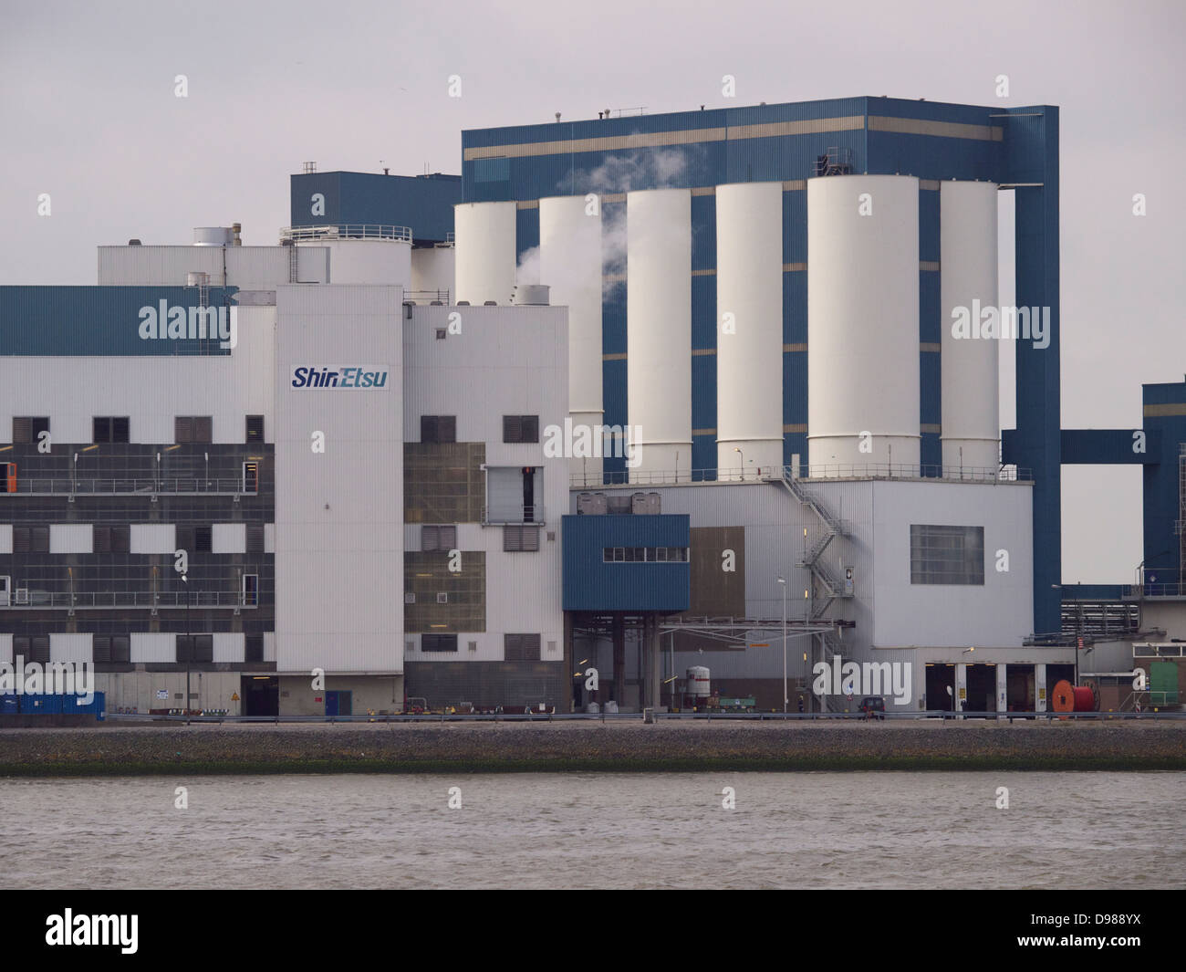 Shin Etsu chemical facility in the port of Rotterdam, the Netherlands ...