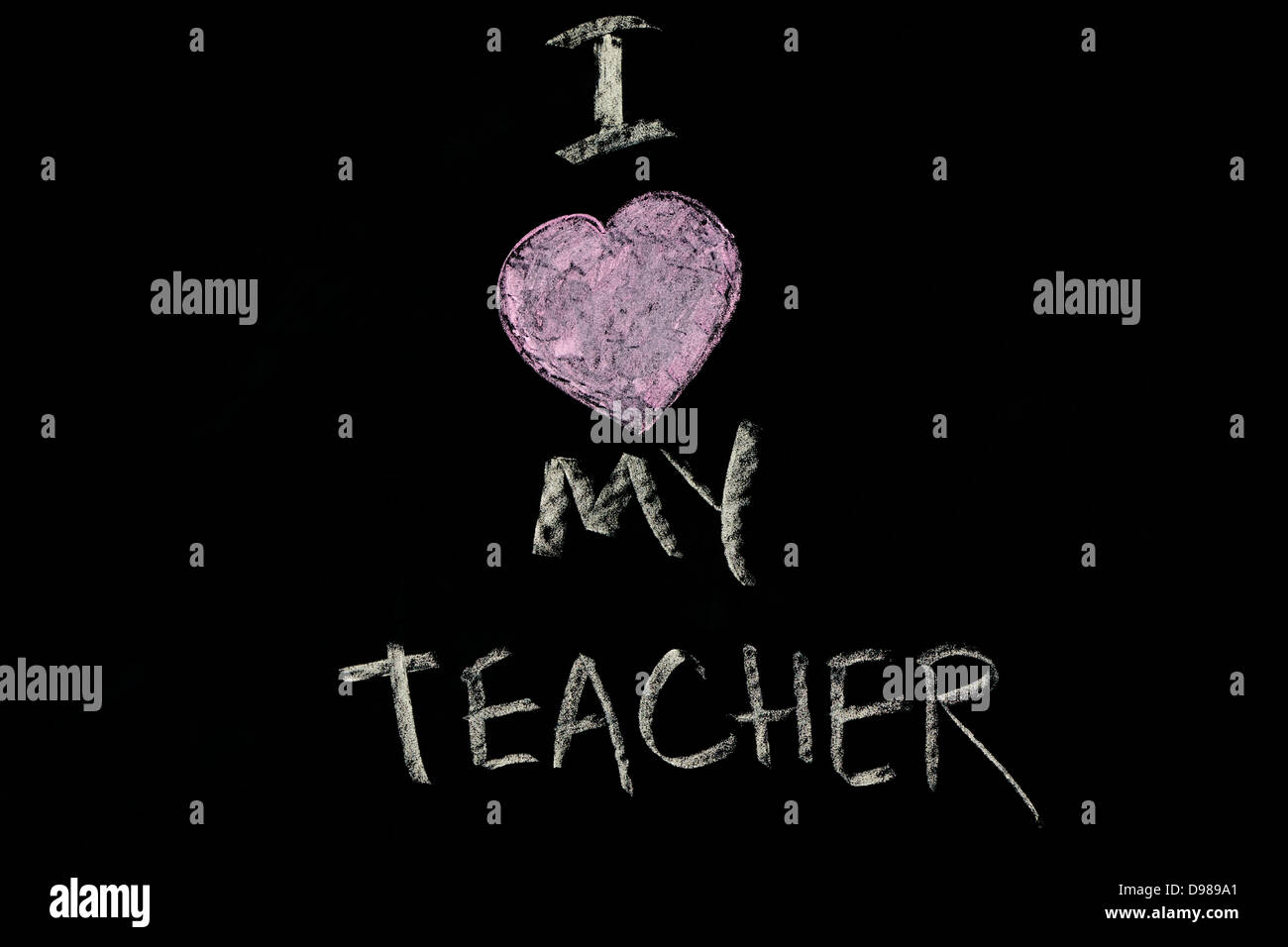 I love my teacher hi-res stock photography and images - Alamy