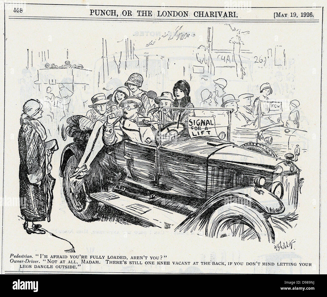 General Strike, Britain, May 1926: Helpful owner-driver willing to ...