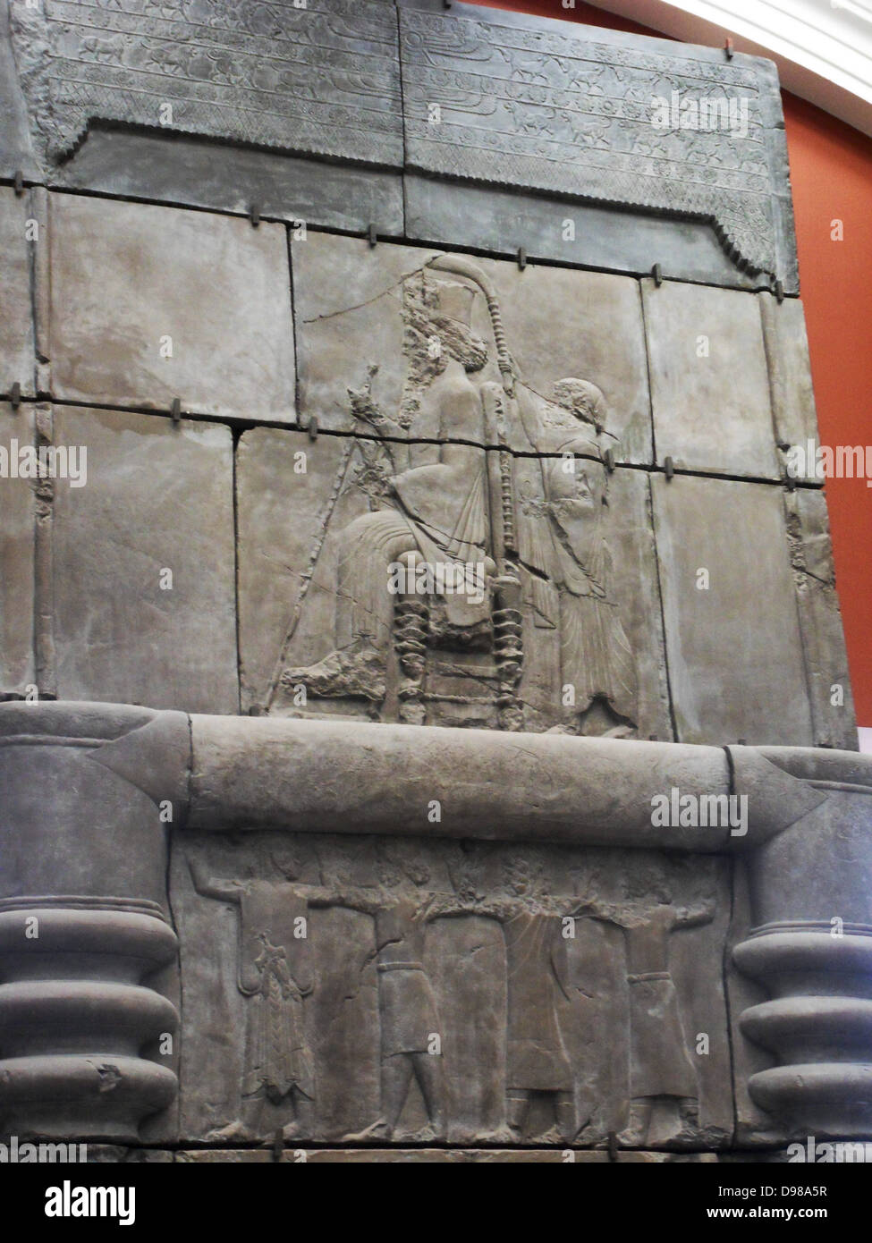 Plaster cast from Persepolis. The image opposite is made from part of ...