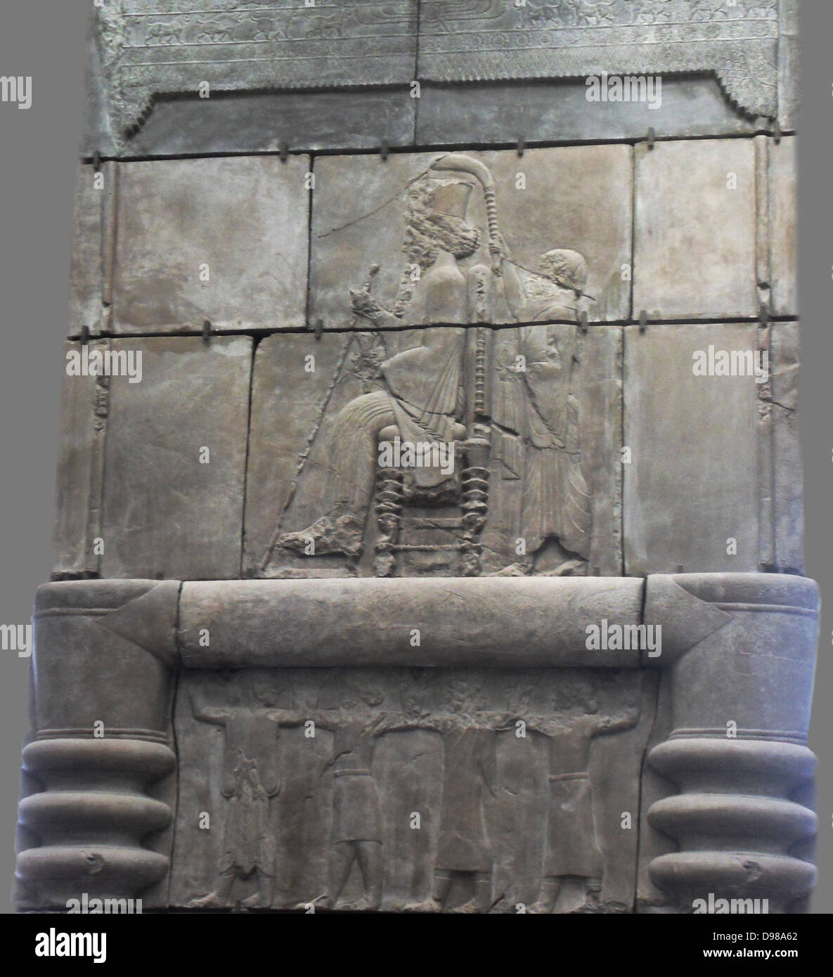 Plaster cast from Persepolis. The image opposite is made from part of ...