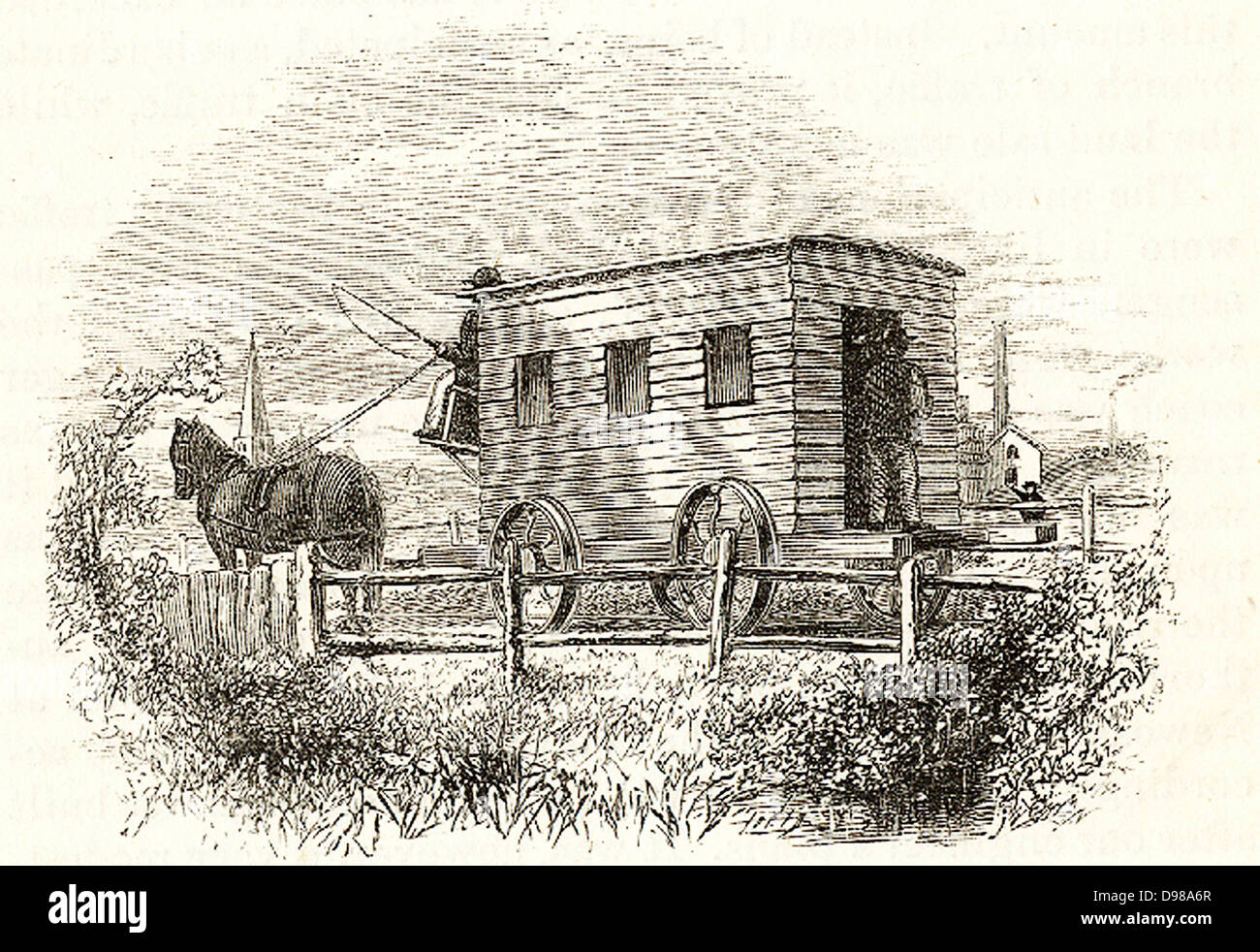 Experiment', the first passenger railway carriage, built by George ...