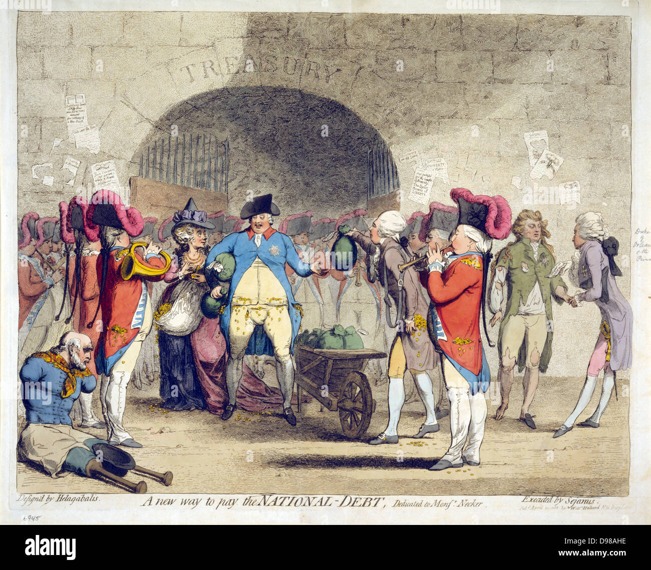 James gilray cartoon hi-res stock photography and images - Alamy