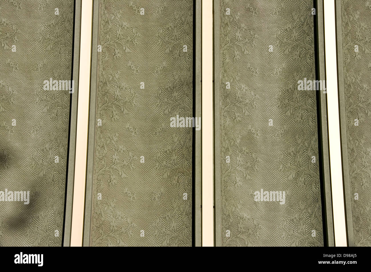 Contemporary Art Gallery lace patterned surface of precast concrete ...
