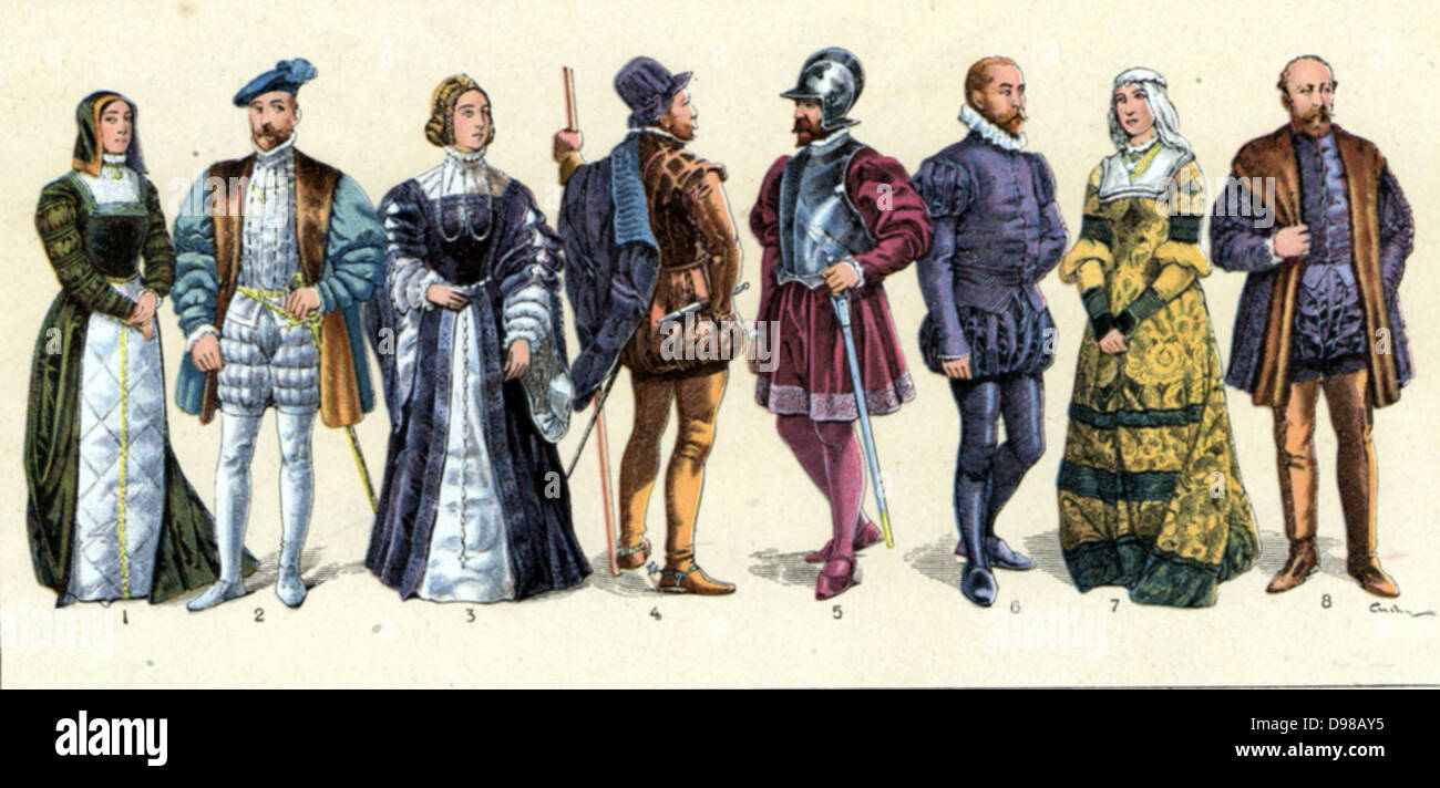 Courtiers Officers nobles and Knights of the Spanish Court Circa 1510 ...