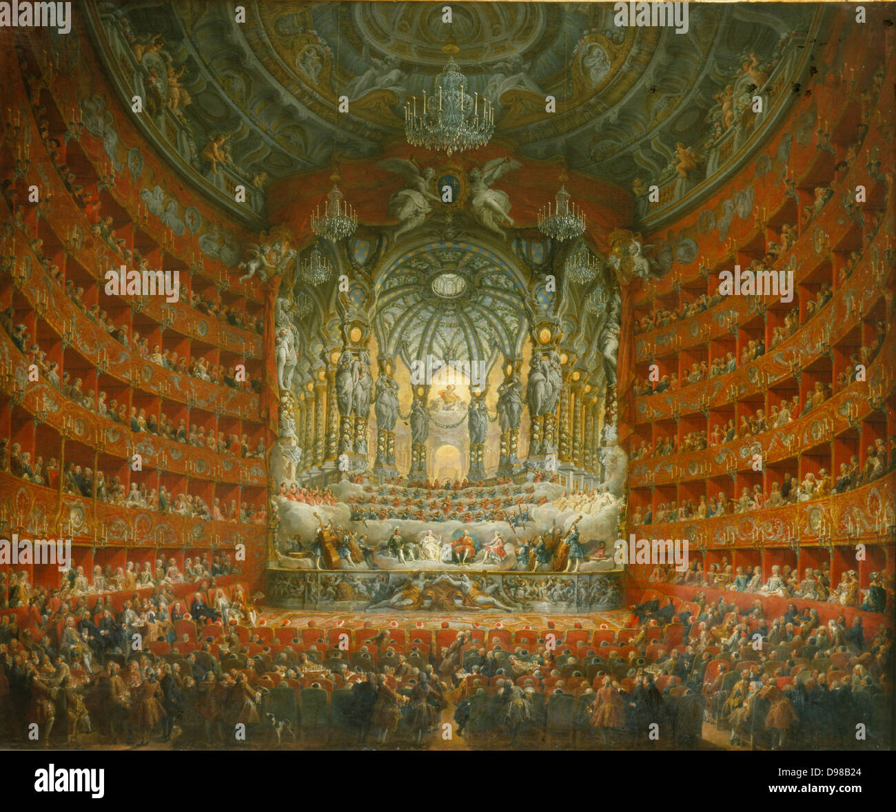Musical fete given by Cardinal de la Rochefoucauld in the Theatre ...