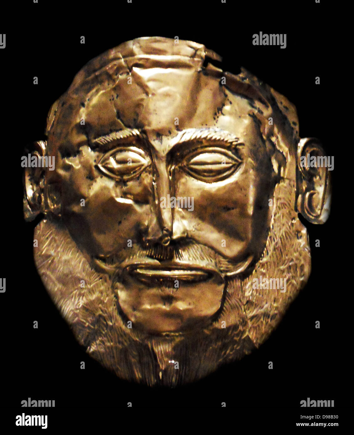 Funeral mask of agamemnon hi-res stock photography and images - Alamy