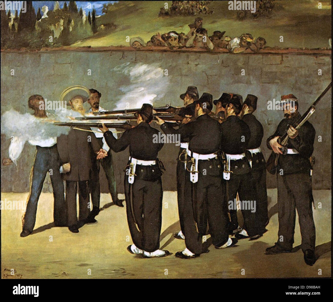The Execution of Emperor Maxililian of Mexico, Oil on canvas (1868) by ...