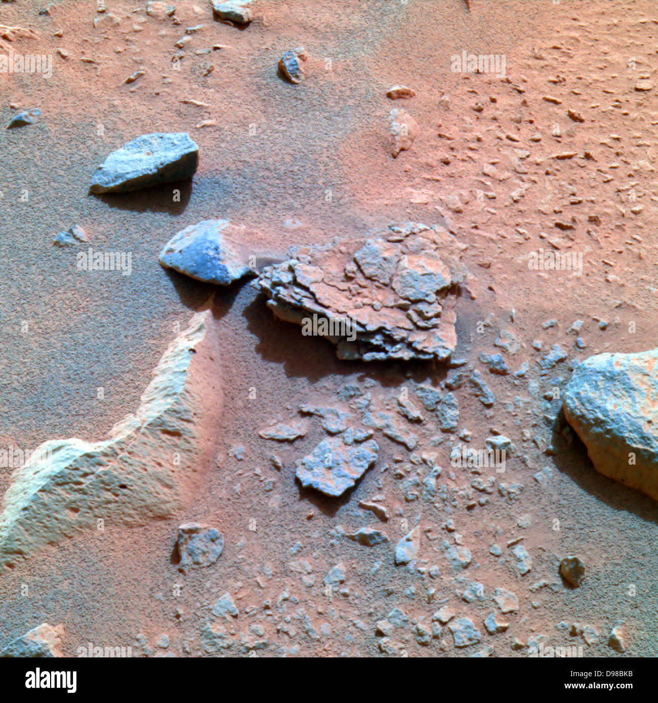 This colour image taken by the Mars Exploration Rover Spirit's ...