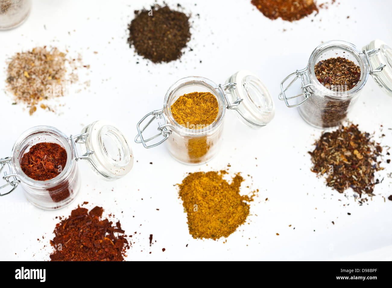 Germany, Duesseldorf, Variety of spices in jar Stock Photo - Alamy