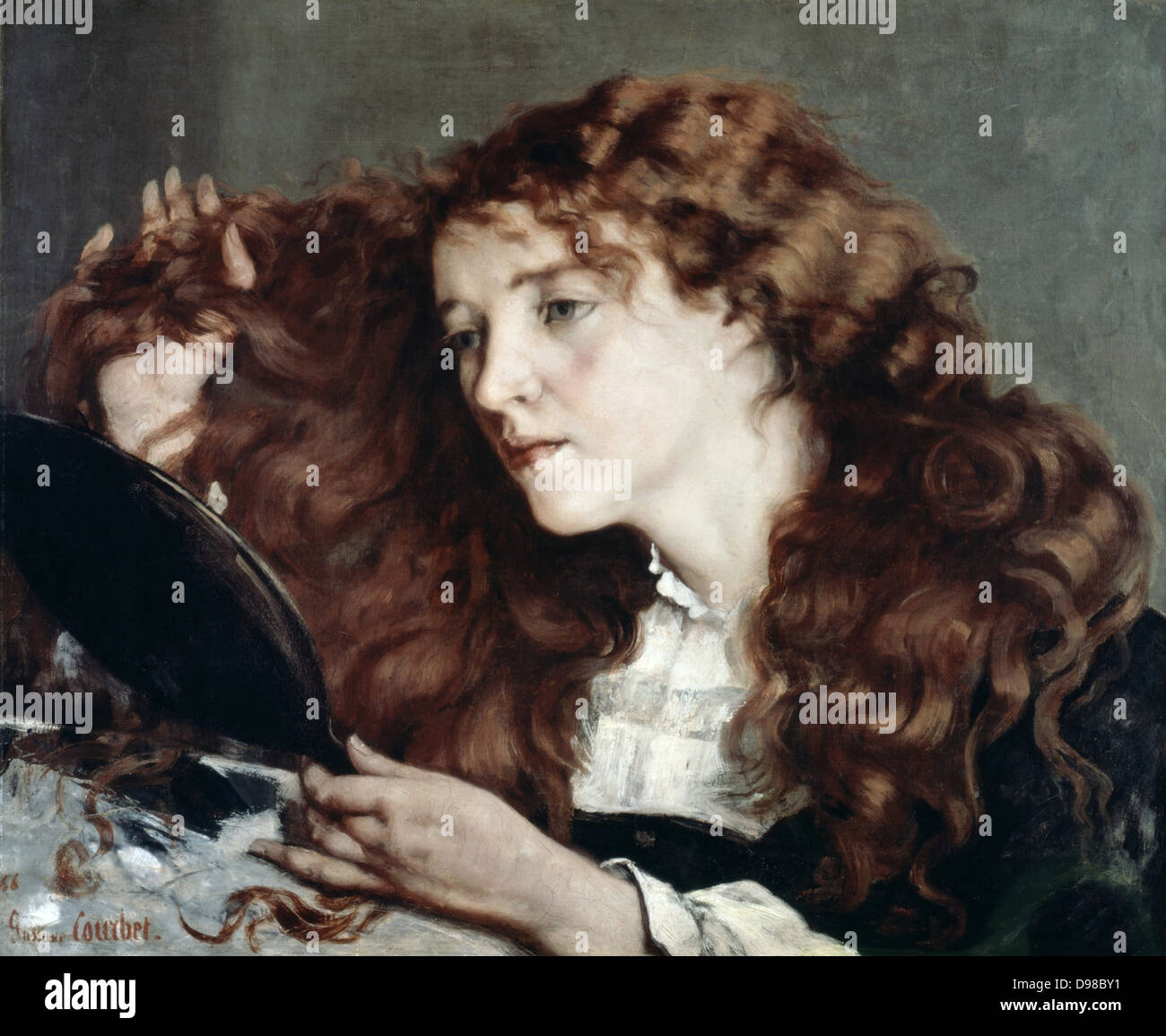 The Beautiful Irish Girl', 1866. Frank Courbet (1819-1877) French ...
