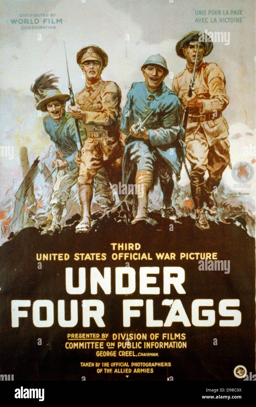 Under four flags Third United States official war picture. Martiny ...