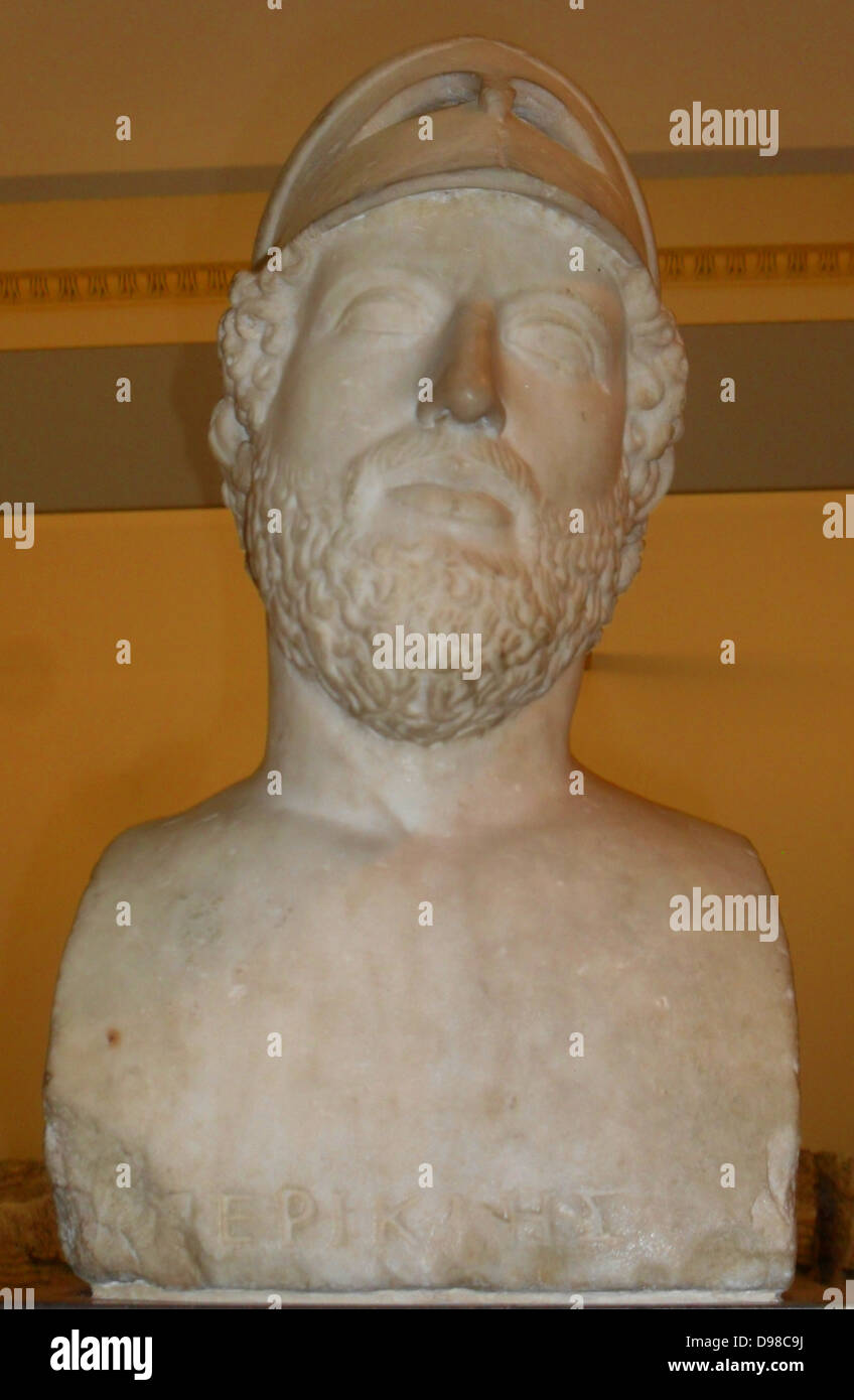 Pericles, citizen and soldier, died 429 BC. He was famous for his ...