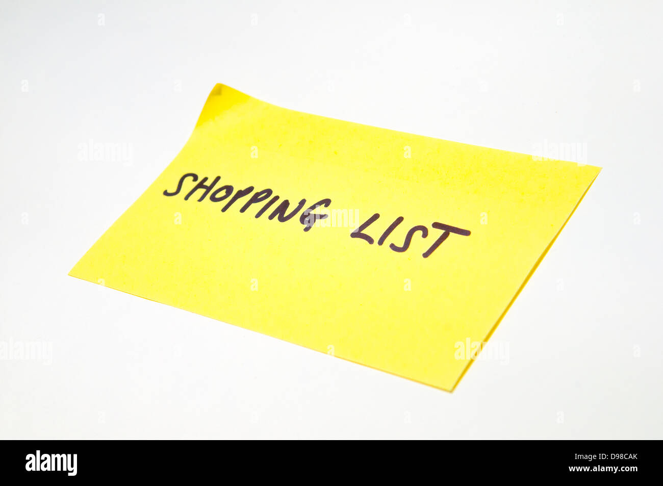 Shopping list hi-res stock photography and images - Alamy