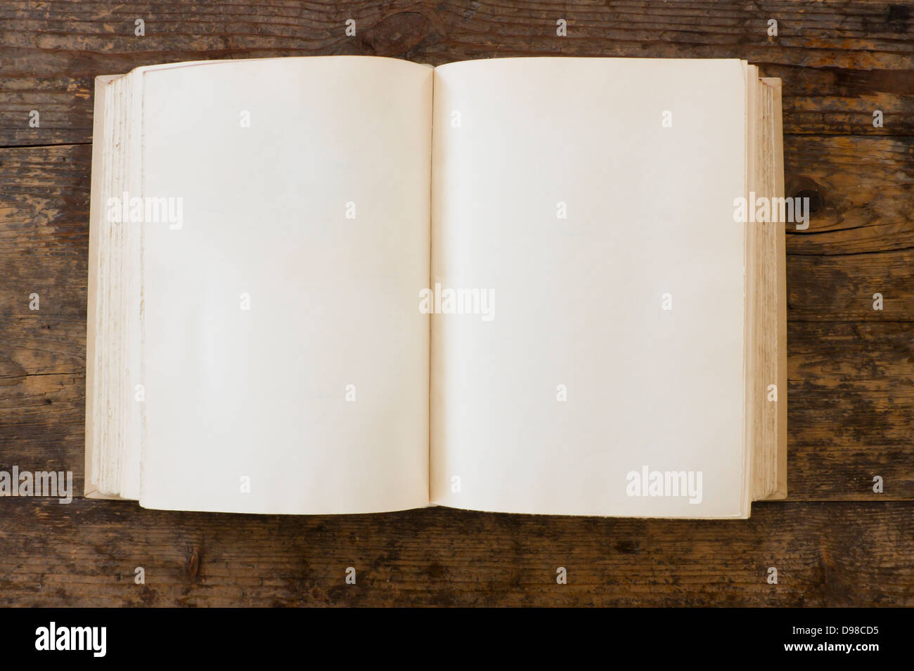 Old book of empty pages,close up Stock Photo - Alamy