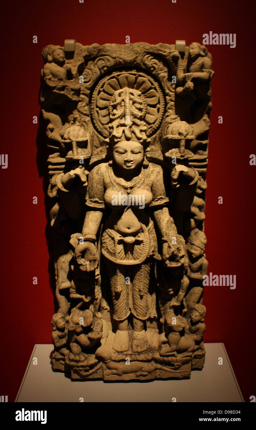 Siddha. Sandstone, Uttar Paradesh, 1000-1100. The goddess Siddha, a ...