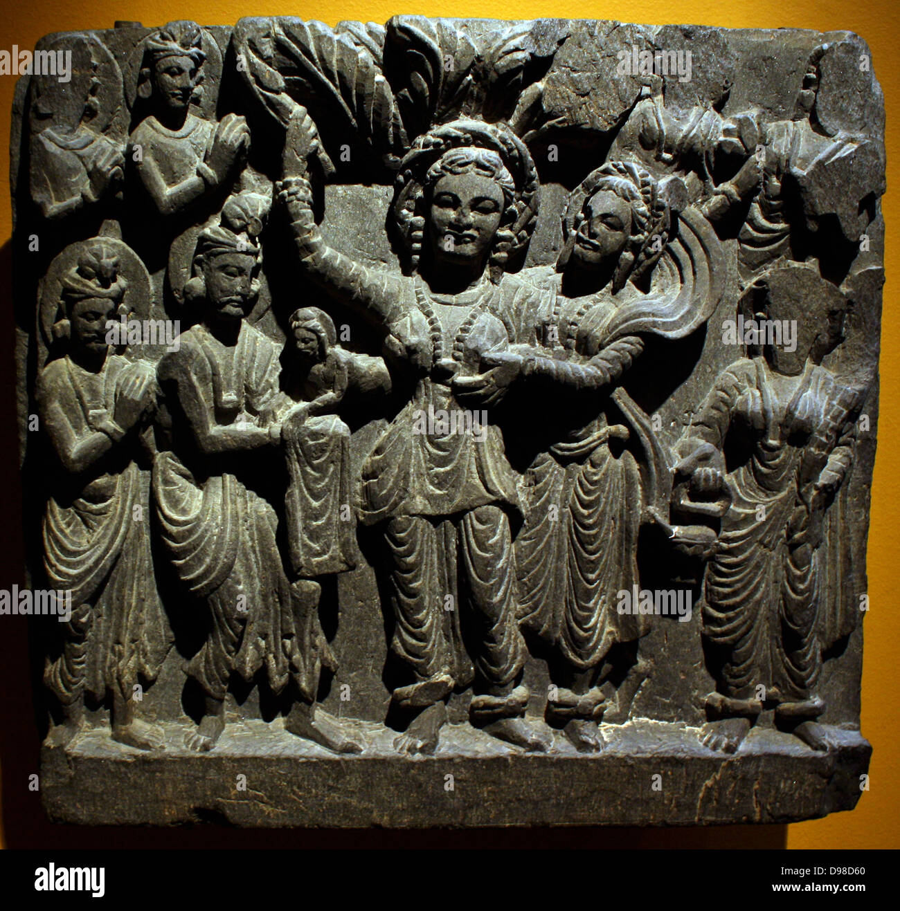 Birth of the Buddha. Gandhara, about AD 200. Schist. Standing in a ...