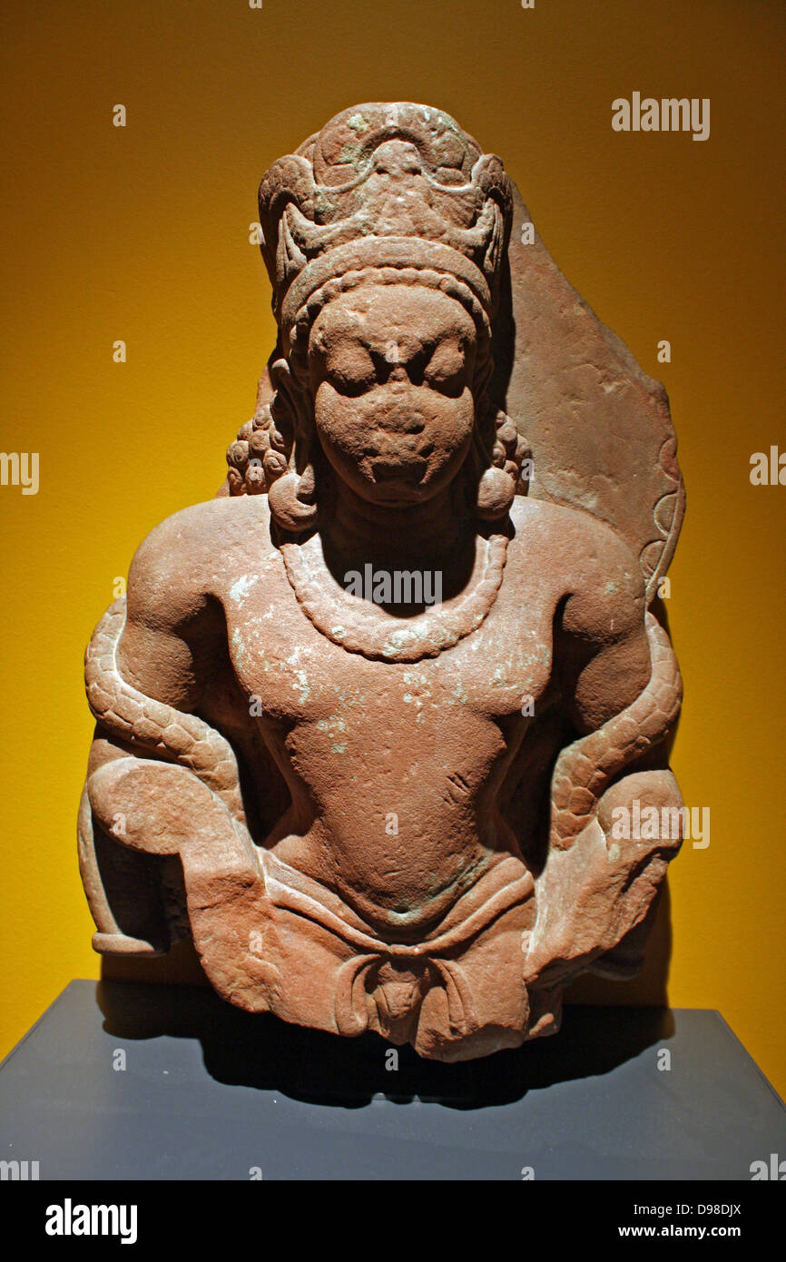 Vishnu. Mathura. AD 300-400. Sandstone. In this early Gupta style image ...